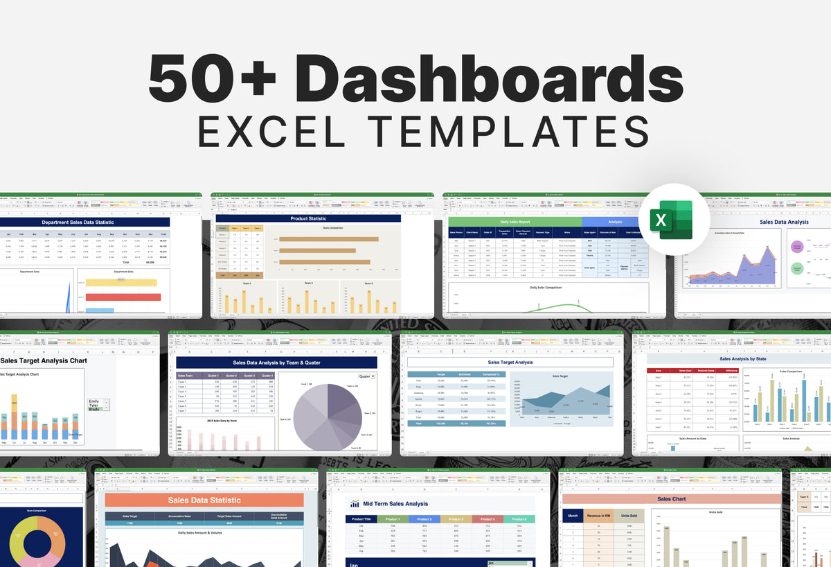 Excel Dashboard Templates Bundle Infograpify