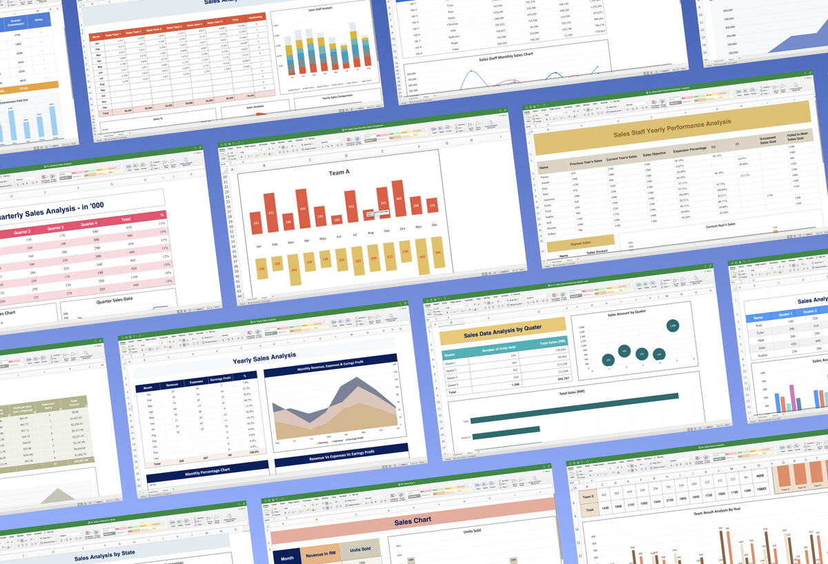 Excel Dashboard Templates Bundle – infograpify