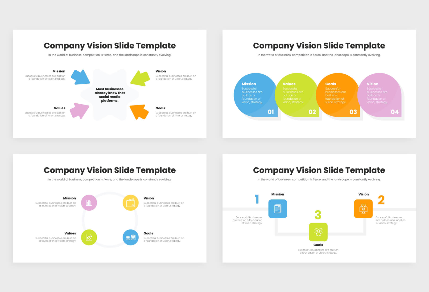 Company Vision Infographic Templates – infograpify