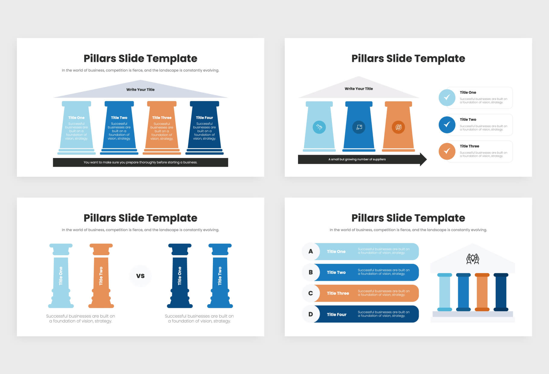 Pillars Infographic Templates – infograpify