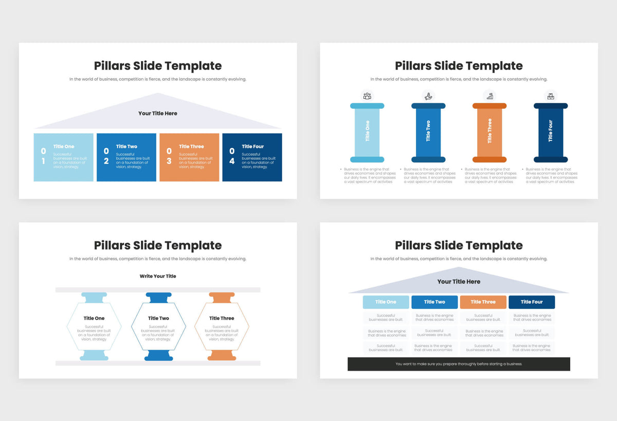 Pillars Infographic Templates – infograpify