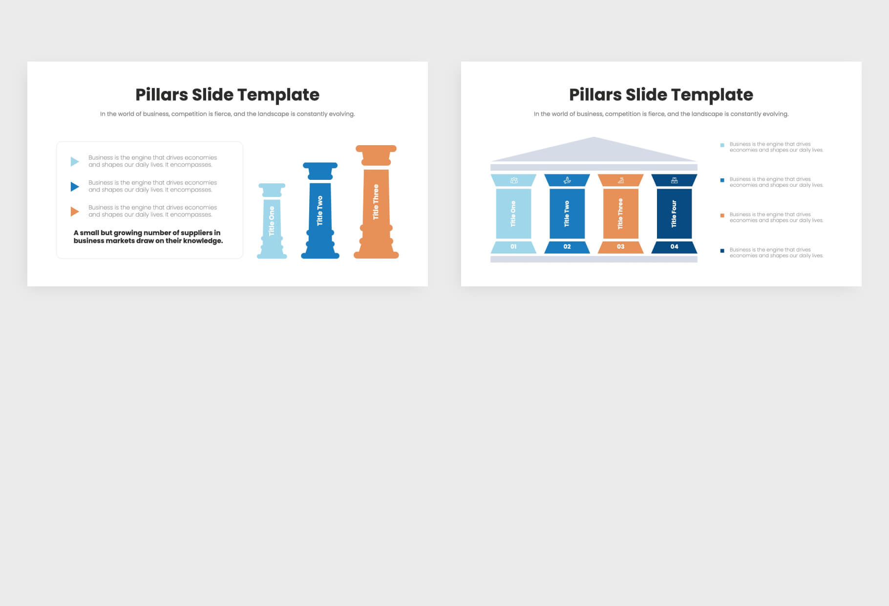 Pillars Infographic Templates – infograpify