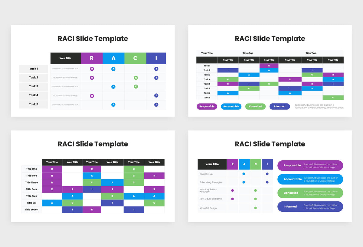 RACI Infographic Templates – infograpify