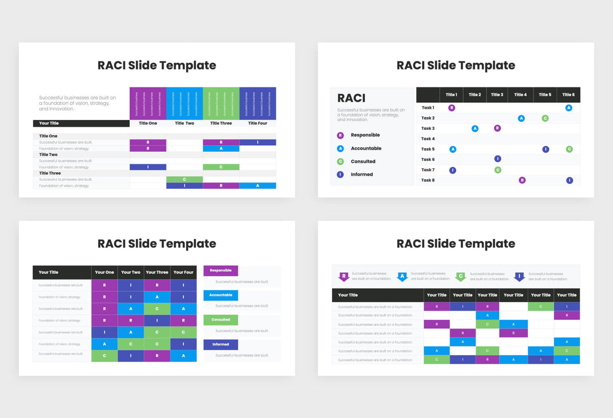 RACI Infographic Templates – infograpify