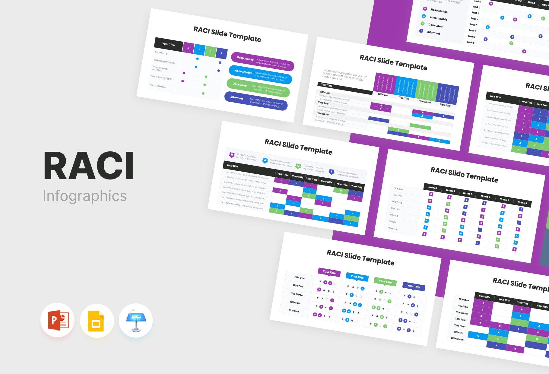 RACI Infographic Templates – infograpify