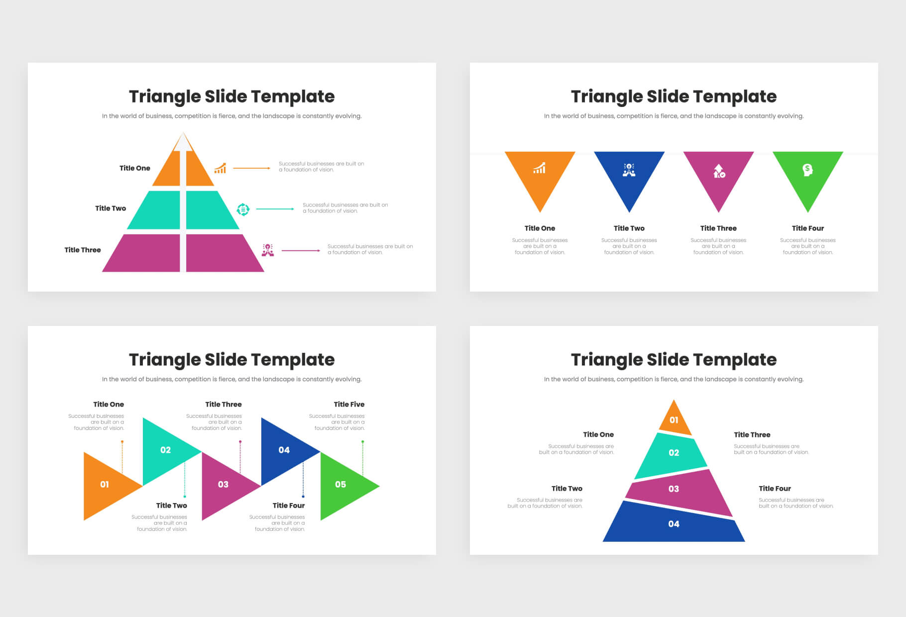 Triangle Infographic Templates – infograpify