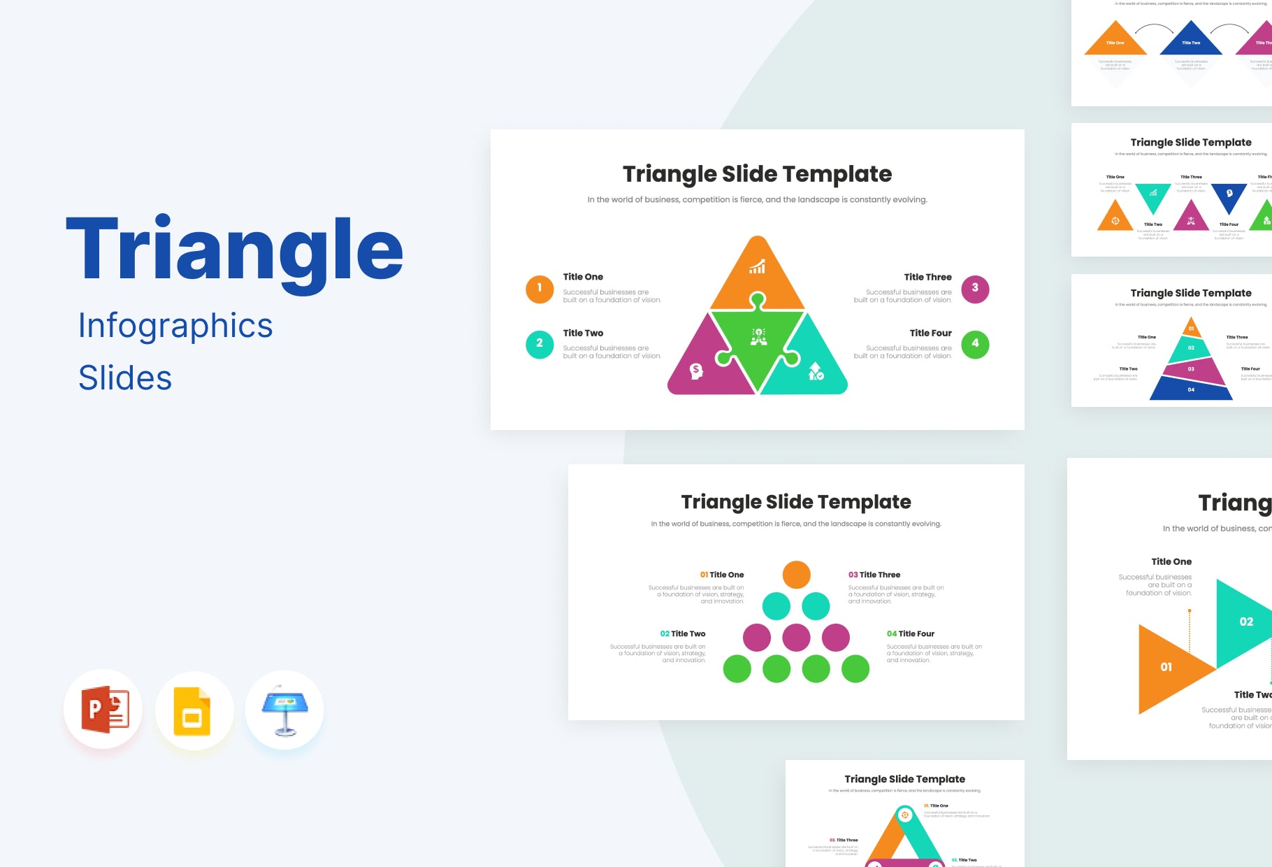 Triangle Infographic Templates – infograpify