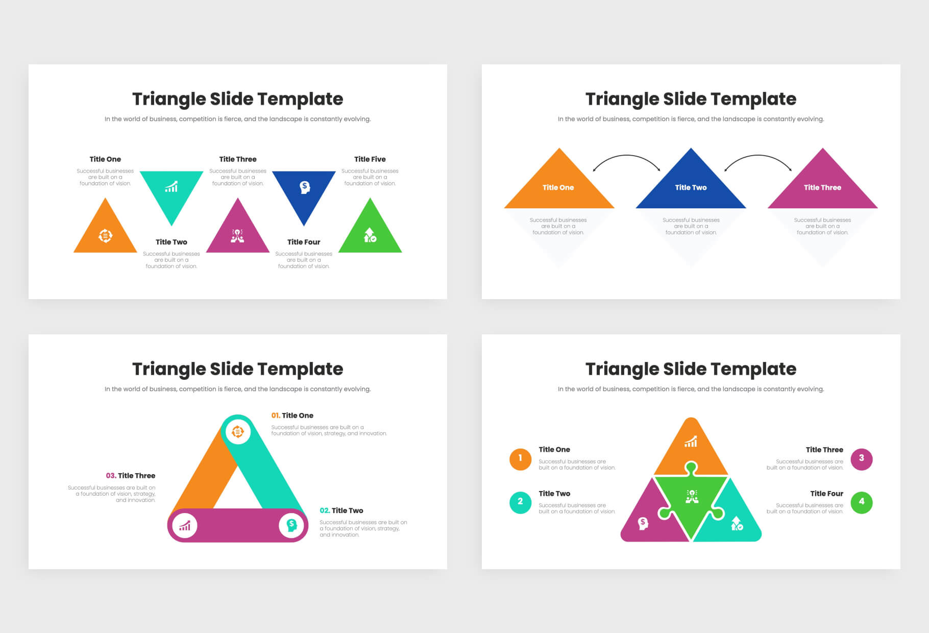 Triangle Infographic Templates – infograpify