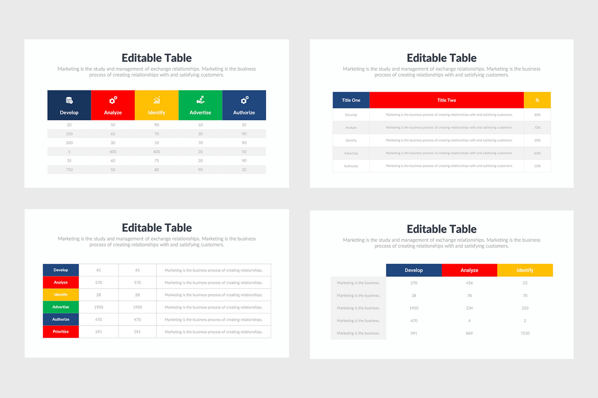 Tables Charts Infographics – infograpify