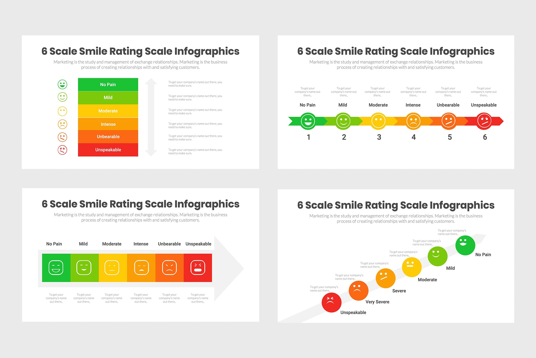 6 Scale Smile Rating Scale Infographics – infograpify