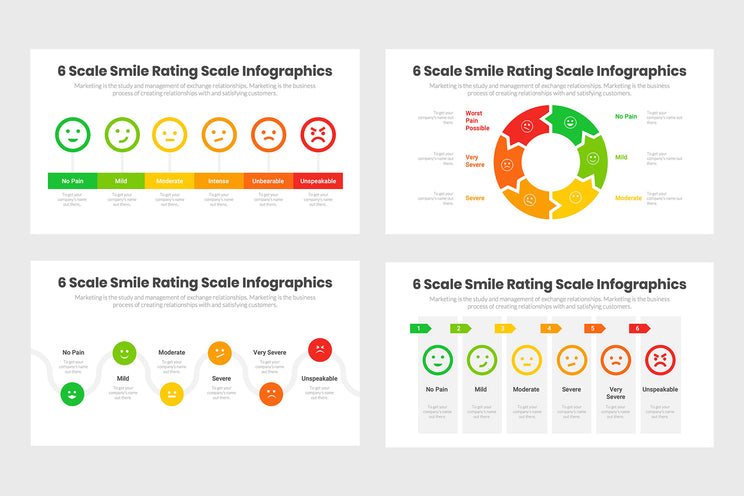6 Scale Smile Rating Scale Infographics – infograpify