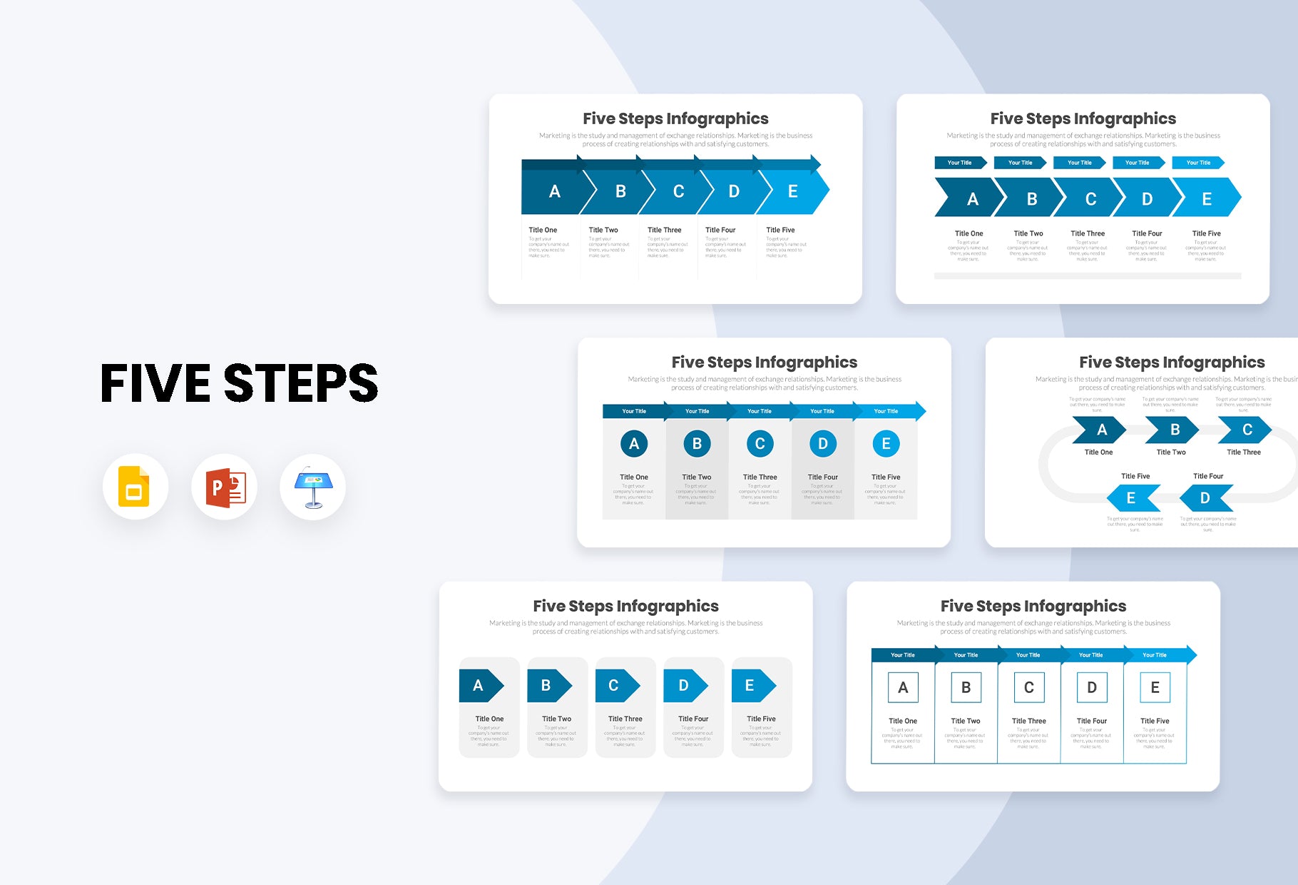 Five Steps Diagram Infographics – infograpify