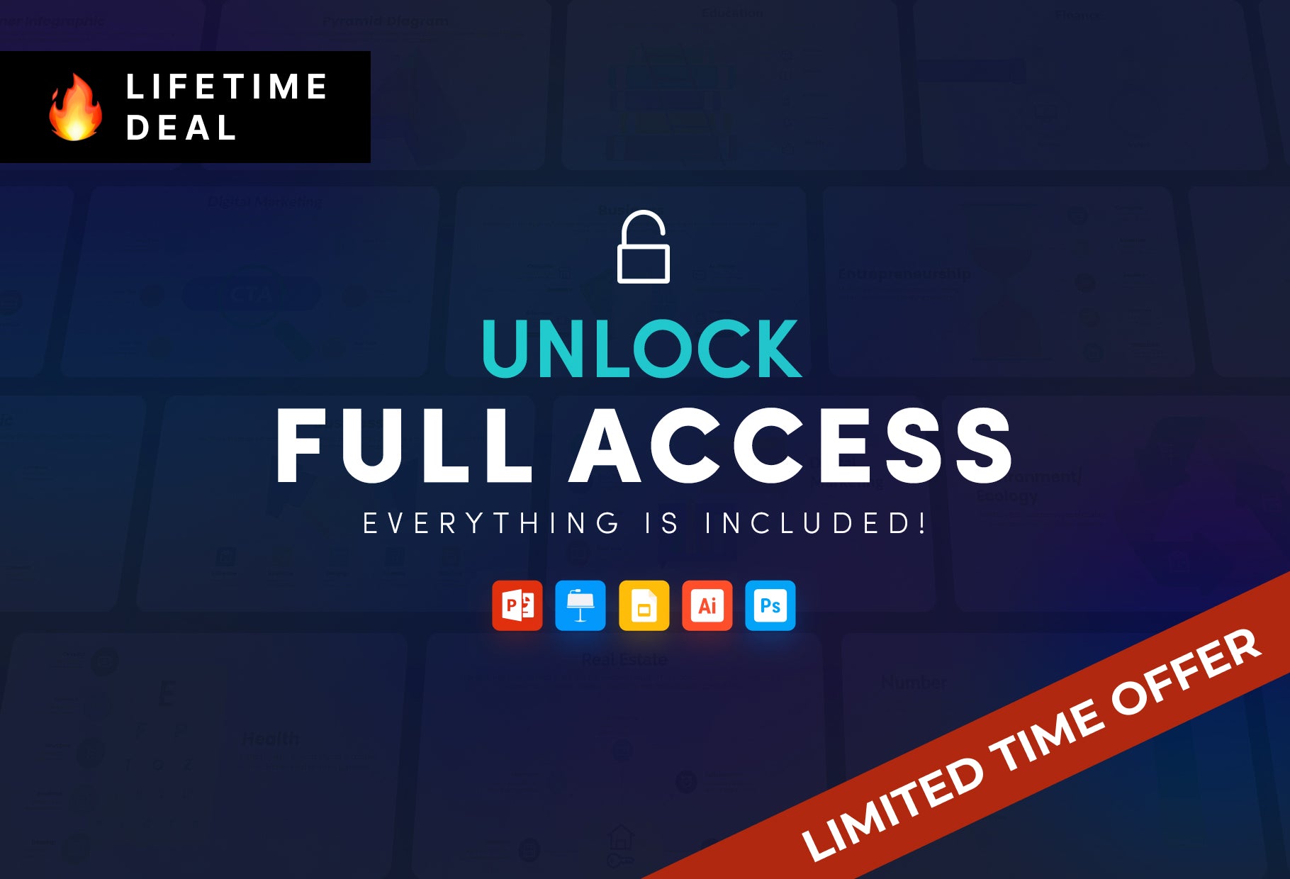Full Access to ALL Infographics + Premium Icons Bundle – infograpify