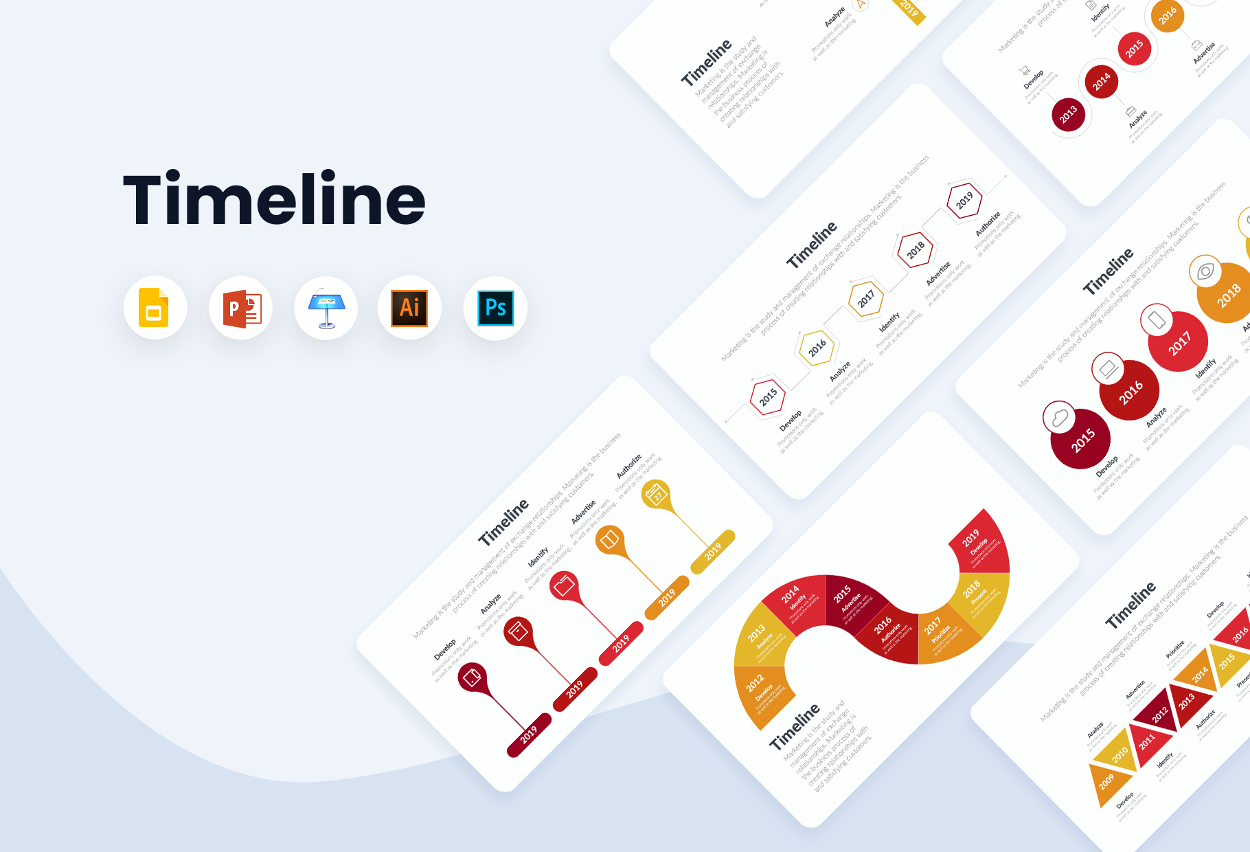 Timeline Infographic Ai